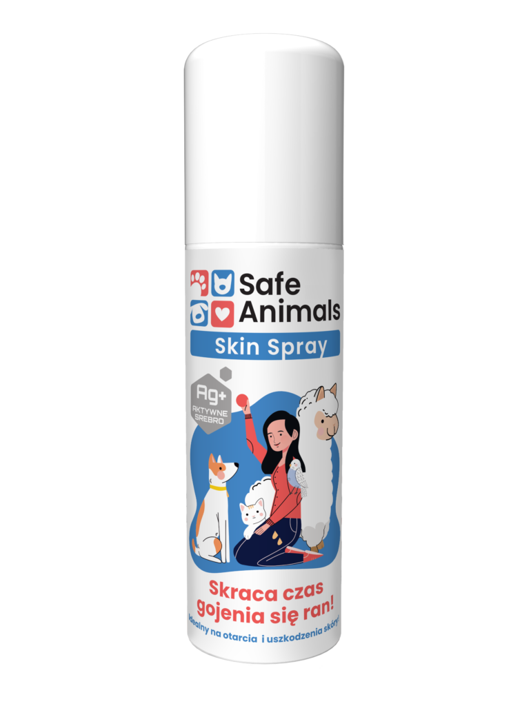 Spray ze srebrem na rany dla psa, kota - dla zwierząt domowych